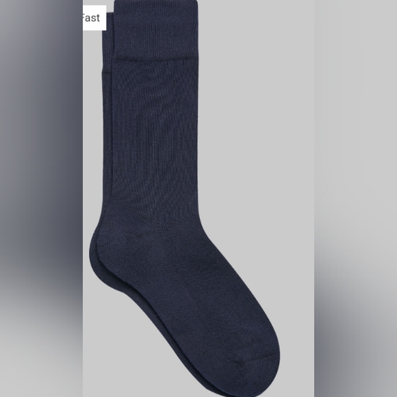 Egara | Underwear & Socks | Egara Blue Dress Socks With Ribbed Texture ...